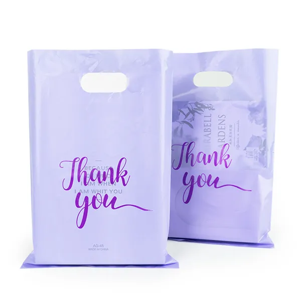 Durable Plastic Custom Die Cut Handle Bags for Retail Packaging - DSPPACK